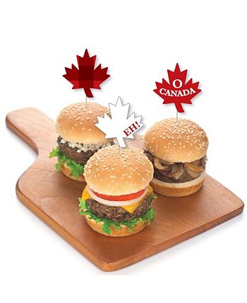 Big Dot of Happiness Canada Day - Dessert Cupcake Toppers - Canadian ...
