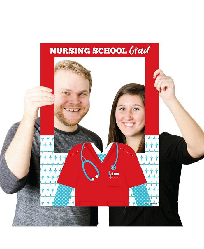 Big Dot of Happiness Nurse Graduation - Medical Nursing Grad Selfie ...