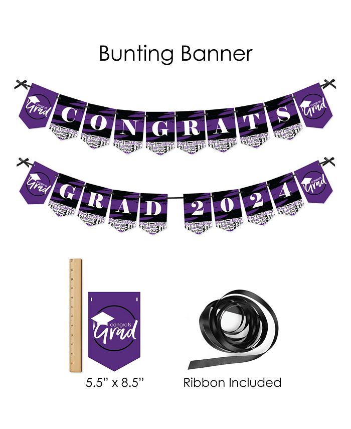 Big Dot of Happiness Purple Grad - Best is Yet to Come - 2023 Purple ...