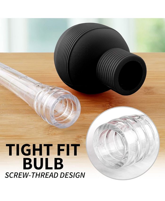 Zulay Kitchen Transparent Turkey Baster With Detachable Bulb Includes ...