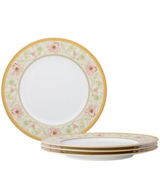 Noritake Blooming Splendor Set of 4 Dinner Plates, Service For 4 - Macy's