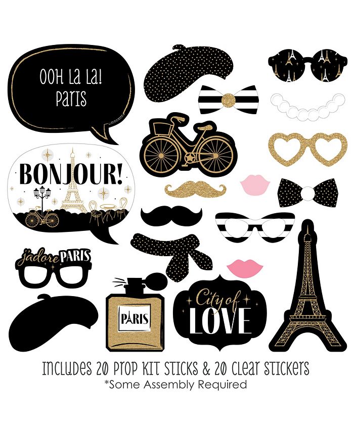 Big Dot of Happiness Stars Over Paris - Parisian Themed Party Photo ...