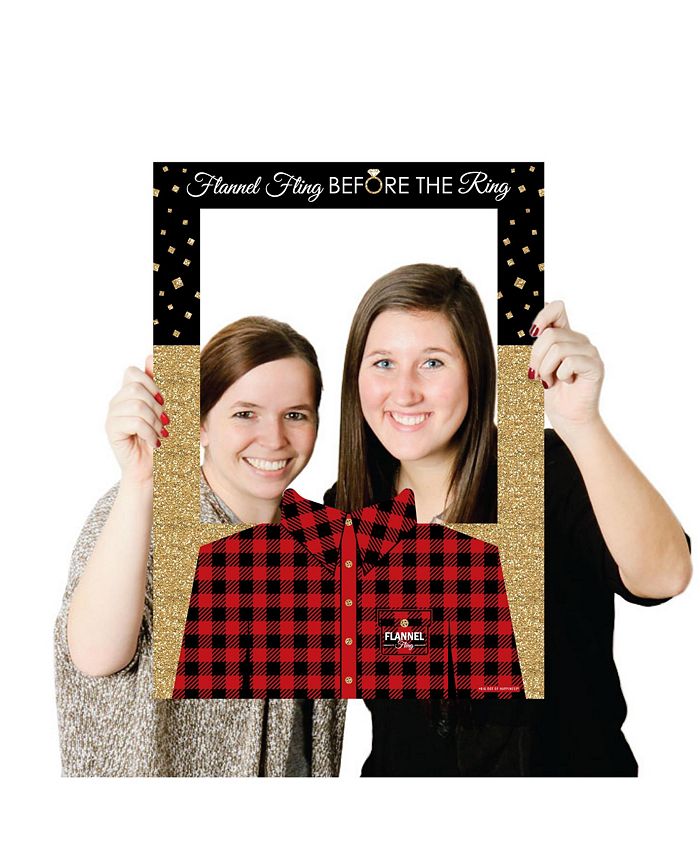 Big Dot of Happiness Flannel Fling Before the Ring - Bachelorette Photo ...