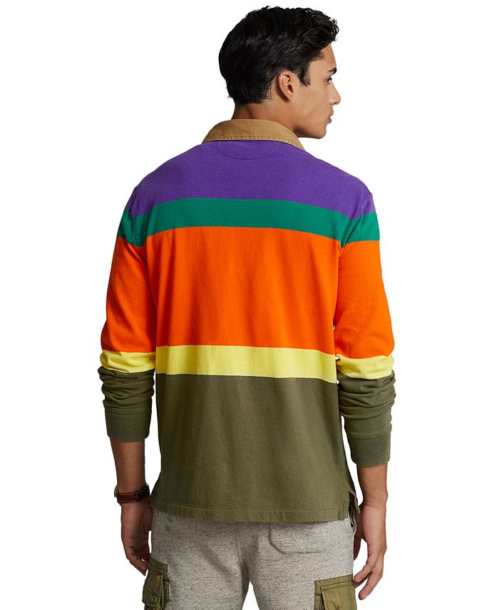 Polo Ralph Lauren Men's Classic-Fit Striped Jersey Rugby Shirt - Macy's