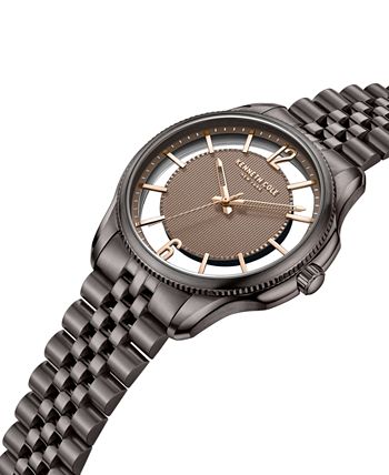 Kenneth Cole New York Men's Transparency Dial Brown Stainless Steel ...