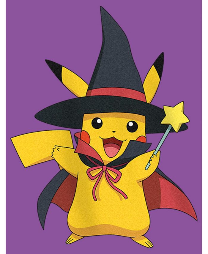Nintendo Girl's Pokemon Halloween Pikachu Witch Costume Child T-Shirt ...
