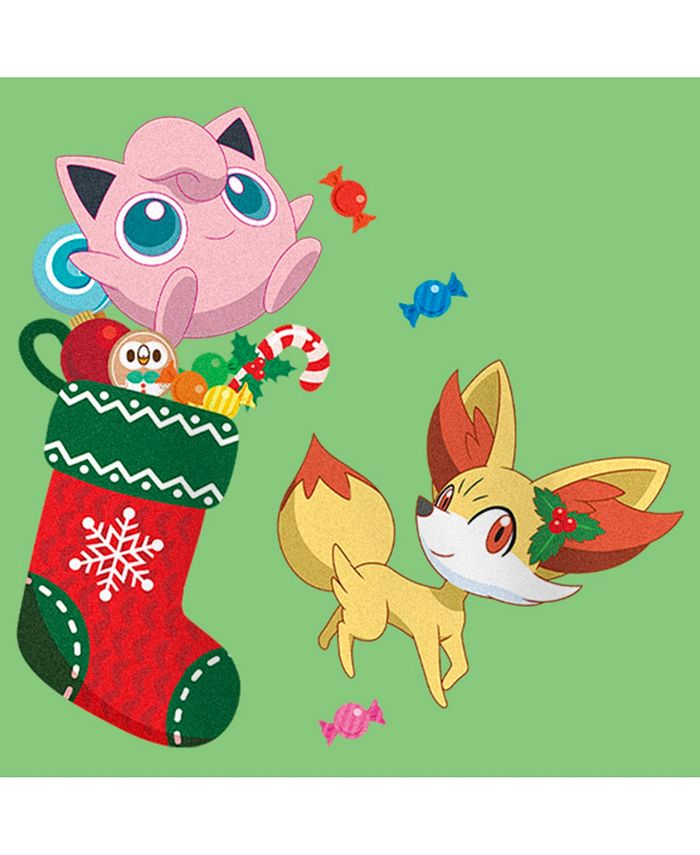 Nintendo Girl's Pokemon Christmas Jigglypuff and Fennekin Stocking ...