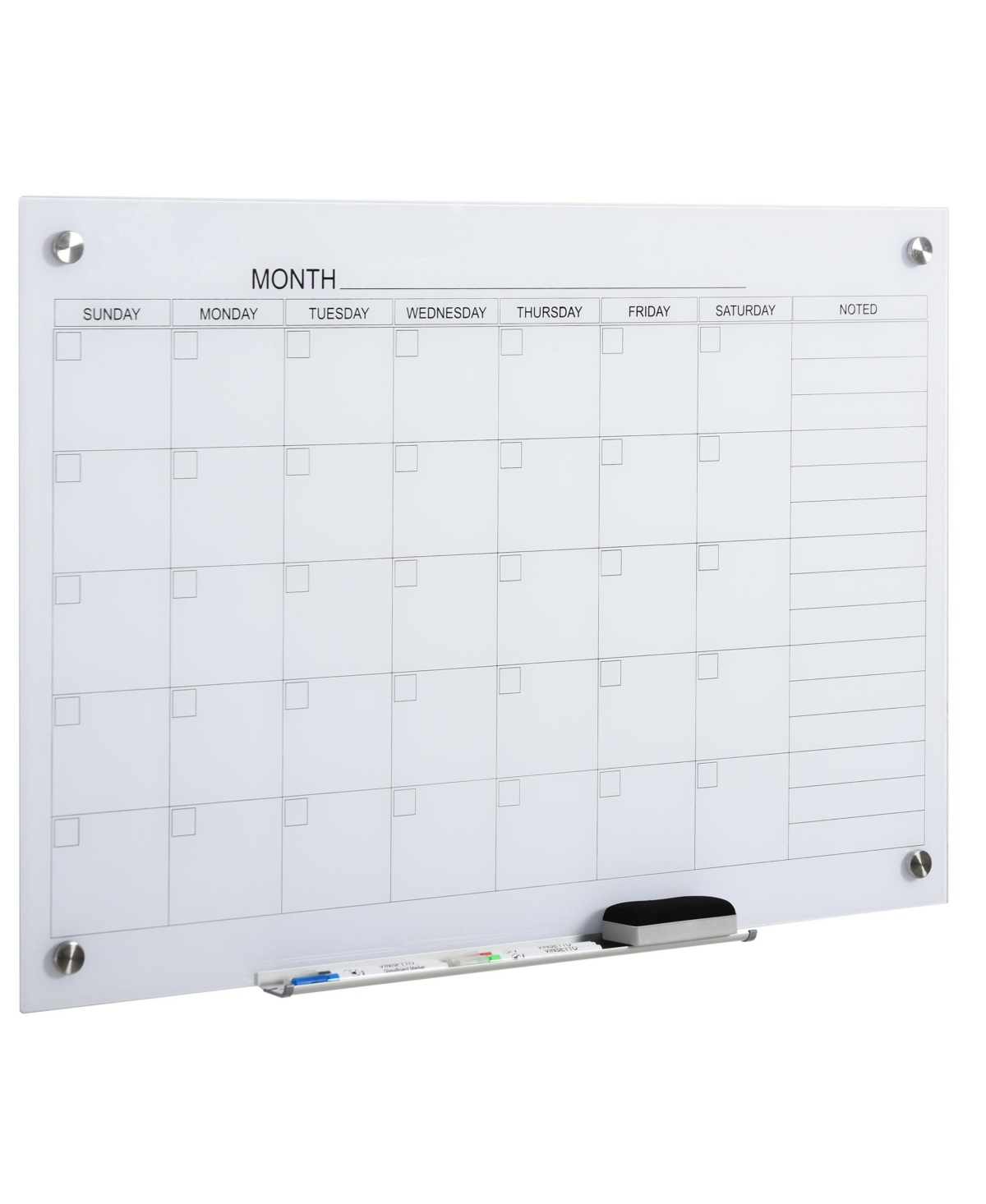 Click here for Vinsetto Wall Mounted Glass Organizational Calenda... prices