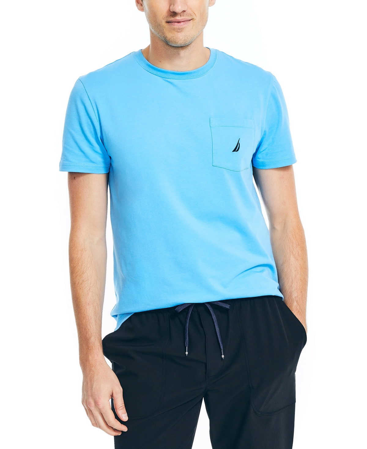 Click here for Nautica Mens Classic-Fit Solid Crew Neck Pocket T-... prices