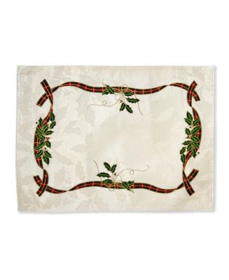 Lenox Table Linens, Holiday Nouveau Placemat - Macy's