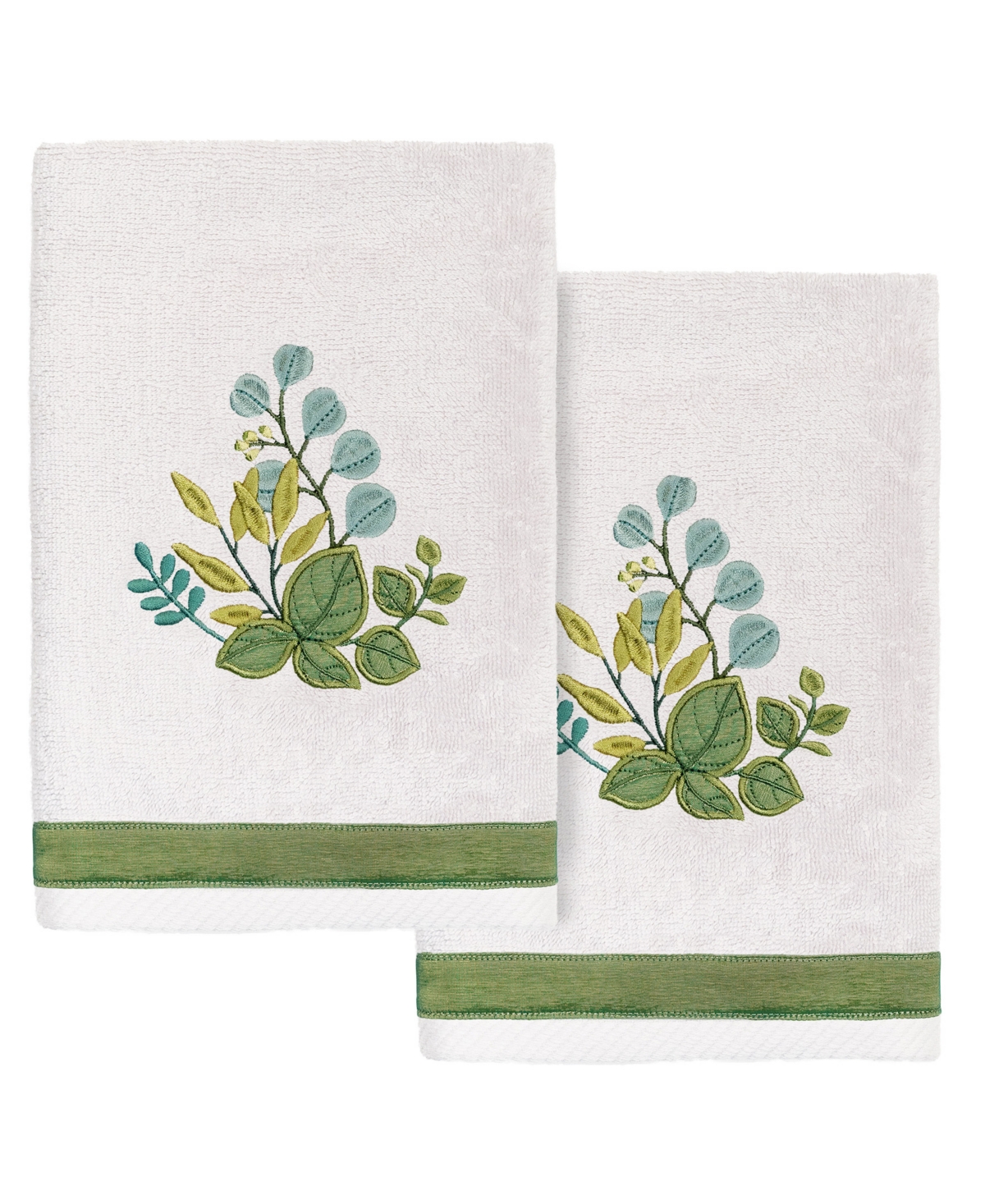 Click here for Linum Home Turkish Cotton Botanica Embellished 2-P... prices