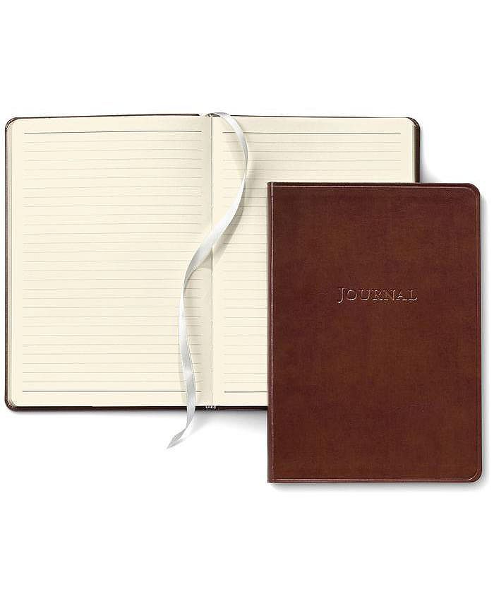 Barnes & Noble Brown Bonded Leather Journal 6X8 by Gallery Leather - Macy's