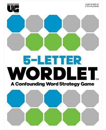 University Games 5-Letter Wordlet a Confounding Word Strategy Game Set ...