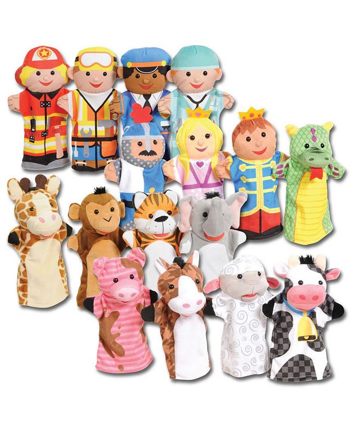 Kaplan Early Learning Classroom Puppet Pals Set - Set of 16 - Macy's