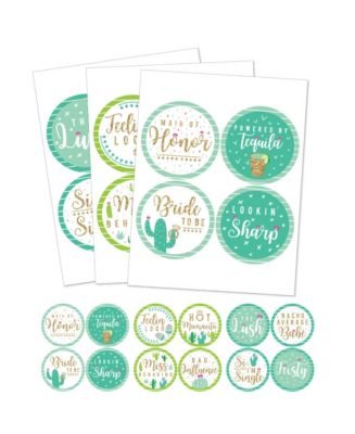 Final Fiesta - Last Fiesta Bachelorette Name Tags Party Badges Sticker ...