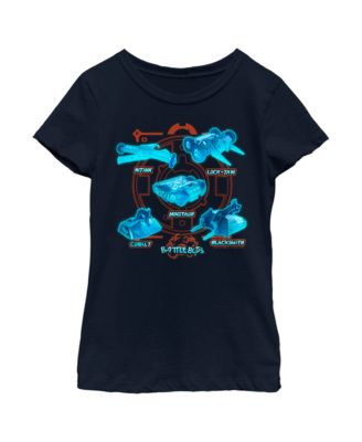 Battlebots Girl's Blue Neon Robots Child T-Shirt & Reviews - Shirts ...
