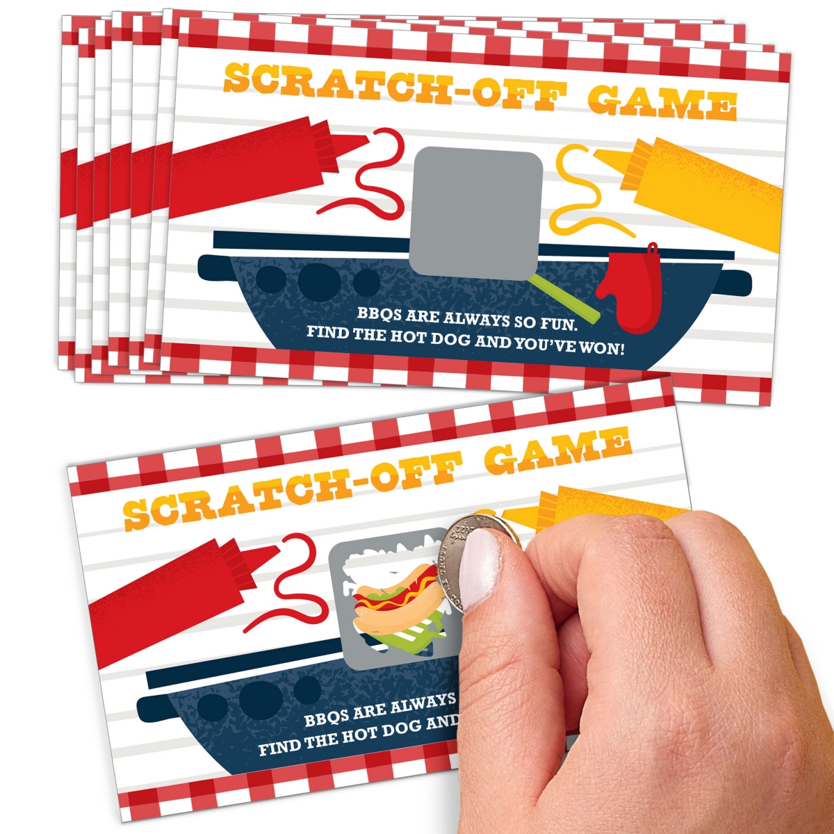 Big Dot Of Happiness Fire Up the Grill - Summer Bbq Picnic Party Game ...