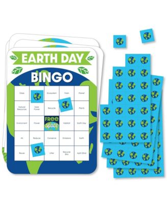 Big Dot of Happiness Happy Earth Day - Bingo Cards & Markers Save the ...