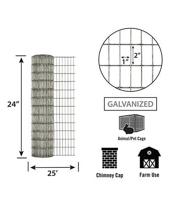 Garden Zone 432425 Mesh 14-Gauge Galvanized Wire Fence - Macy's
