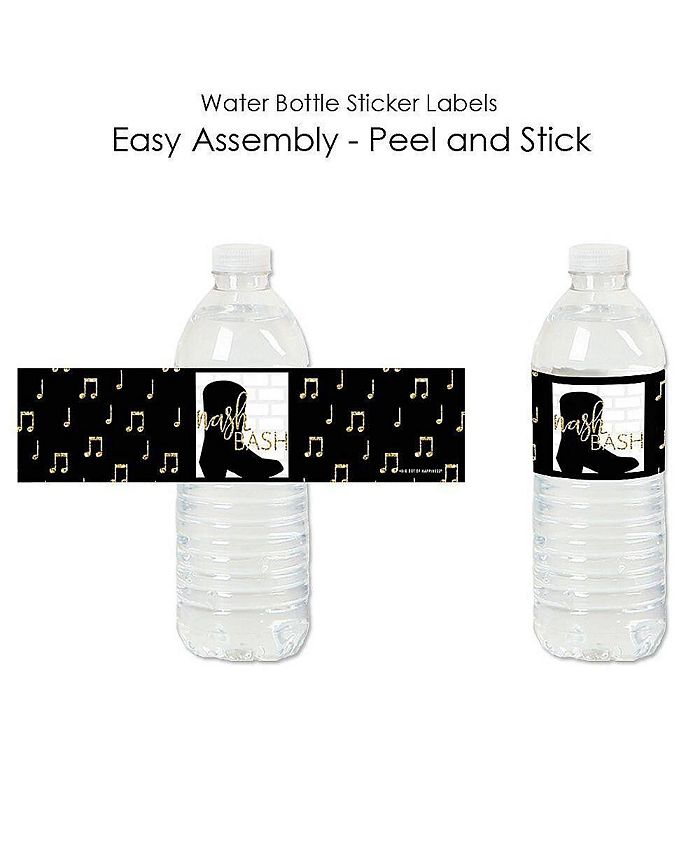 Big Dot of Happiness Nash Bash - Nashville Bachelorette Party Water ...