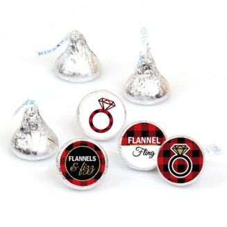 Flannel Fling Before the Ring - Bachelorette Circle Sticker Labels - 24 ...