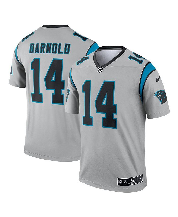 Nike Men's Sam Darnold Silver Carolina Panthers Inverted Legend Jersey ...