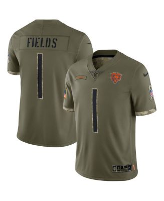 Nike Men's Justin Fields Olive Chicago Bears 2022 Salute To Service ...