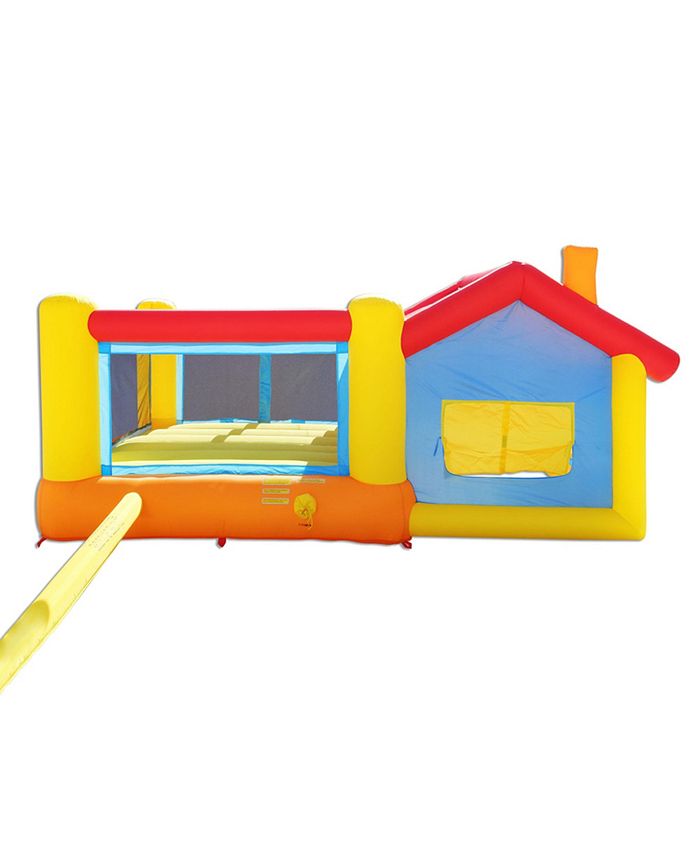 Banzai Giant Inflatable 2 in 1 Bouncy House, Motor Included - Macy's