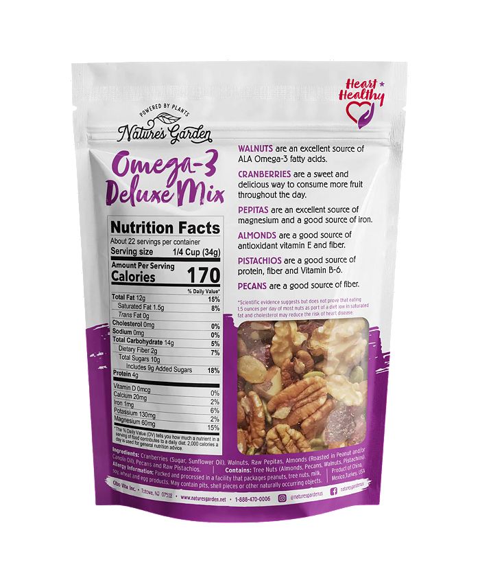 Nature's Garden Omega-3 Deluxe Mix - Pack of 4 - Macy's