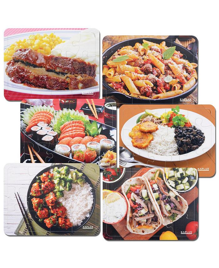 Kaplan Early Learning Food Puzzles - Set of 6 - Macy's