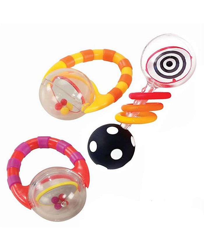 Kaplan Early Learning Baby Grasp & Explore Textured Rattle Set - Macy's