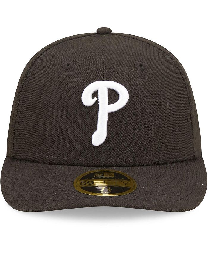 New Era Men's Philadelphia Phillies Black, White Low Profile 59FIFTY ...