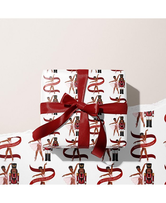 Coco Michele Brown Sugar Plum Fairy Christmas Gift Wrapping Paper - Macy's