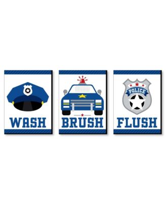 Big Dot of Happiness Calling All Units - Police Wall Art 7.5 x 10 in ...