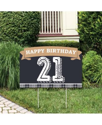 Big Dot of Happiness Finally 21 - 21st Birthday Party Yard Sign Lawn ...
