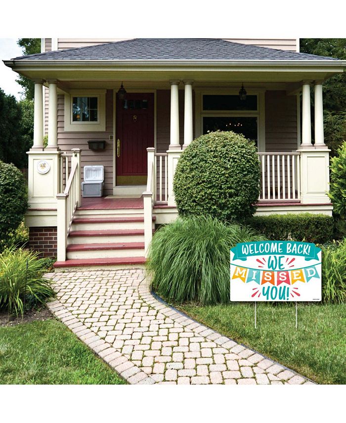 Big Dot of Happiness Welcome Back - We Missed You Yard Sign Lawn ...