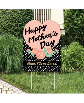 Best Mom Ever - Party Decorations - Mother's Day Welcome Yard Sign - Macy's