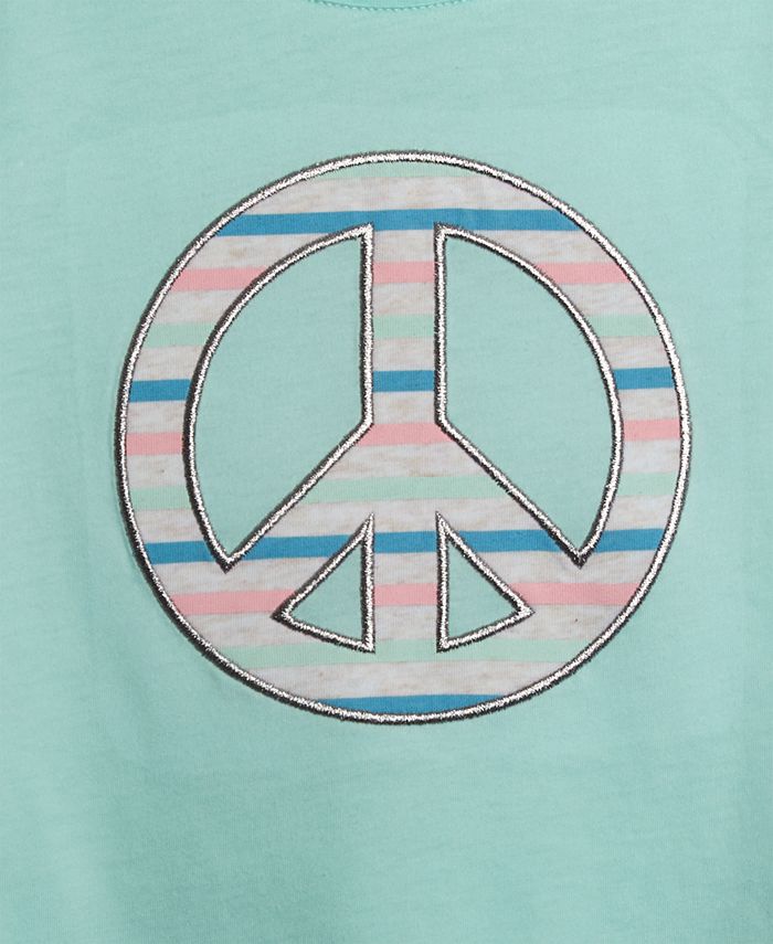 Epic Threads Toddler Girls Peace Graphic T-shirt, Created For Macy's ...