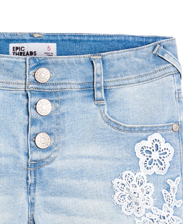 Epic Threads Toddler Girls Denim Shorts, Created For Macy's & Reviews ...