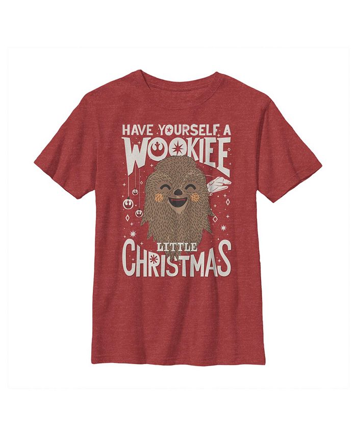 Disney Lucasfilm Boy's Star Wars Christmas Have Yourself a Wookie Child ...
