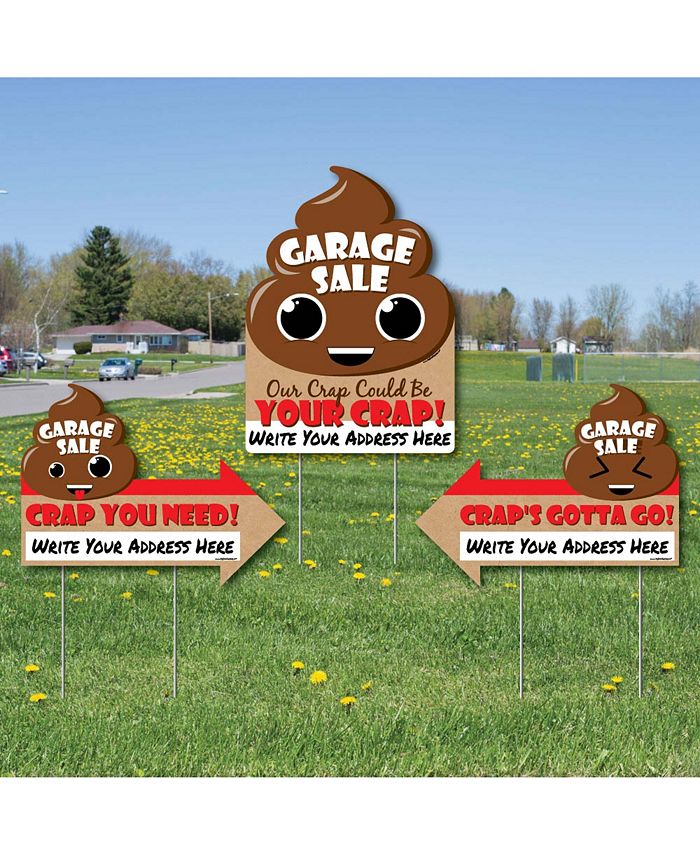 Big Dot of Happiness Funny Garage Sale - Our Crap Could Be Your Crap ...