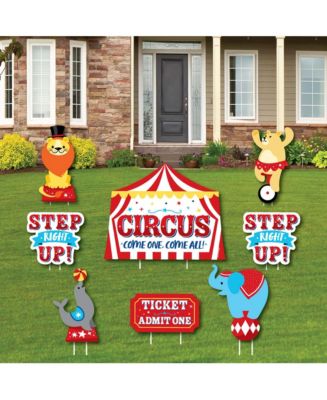 Big Dot of Happiness Carnival - Step Right Up Circus - Lawn Decor ...