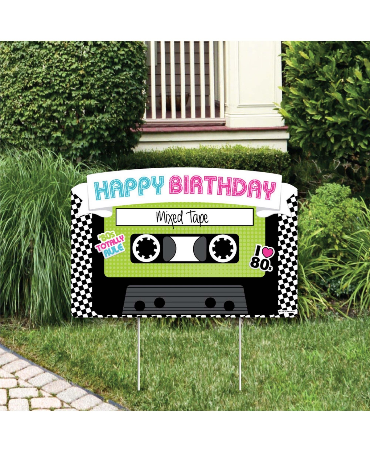 Big Dot Of Happiness 80's Retro - Totally 1980s Birthday Party Yard ...