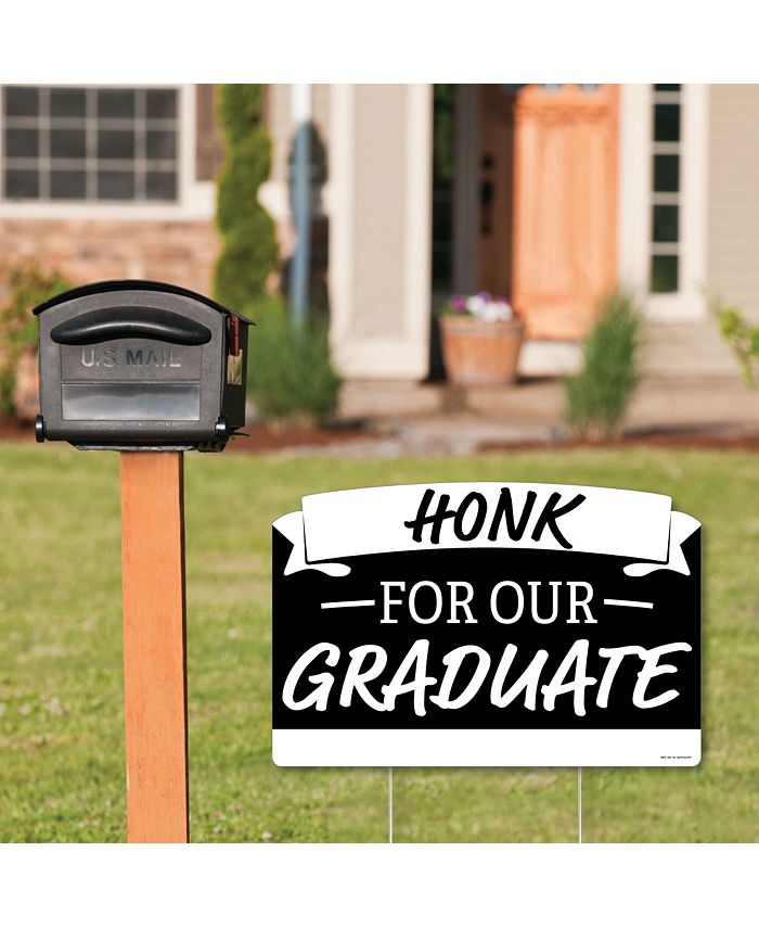 Big Dot of Happiness Honk for Our Graduate - Grad Yard Sign Lawn Decor ...