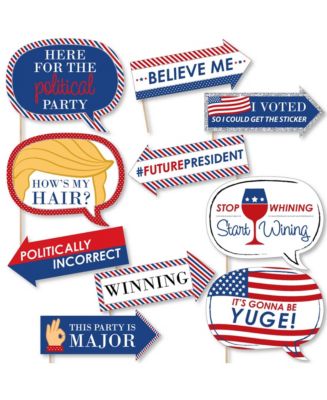 Funny Election - Political Election Party Photo Booth Props Kit - 10 ...