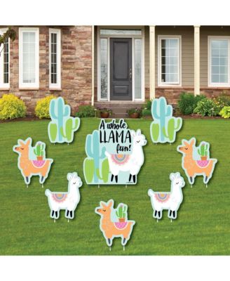 Big Dot of Happiness Whole Llama Fun - Lawn Decor - Fiesta Baby Shower ...