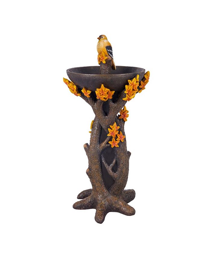 Evergreen Maple Tree Resin Bird Bath - Macy's