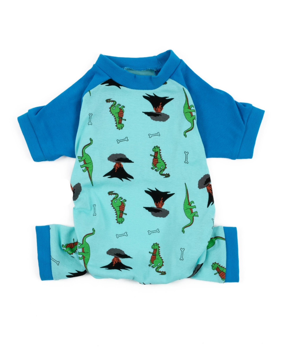 Click here for Leveret Dog Cotton Pajama Pineapple - Dinosaur Blu... prices