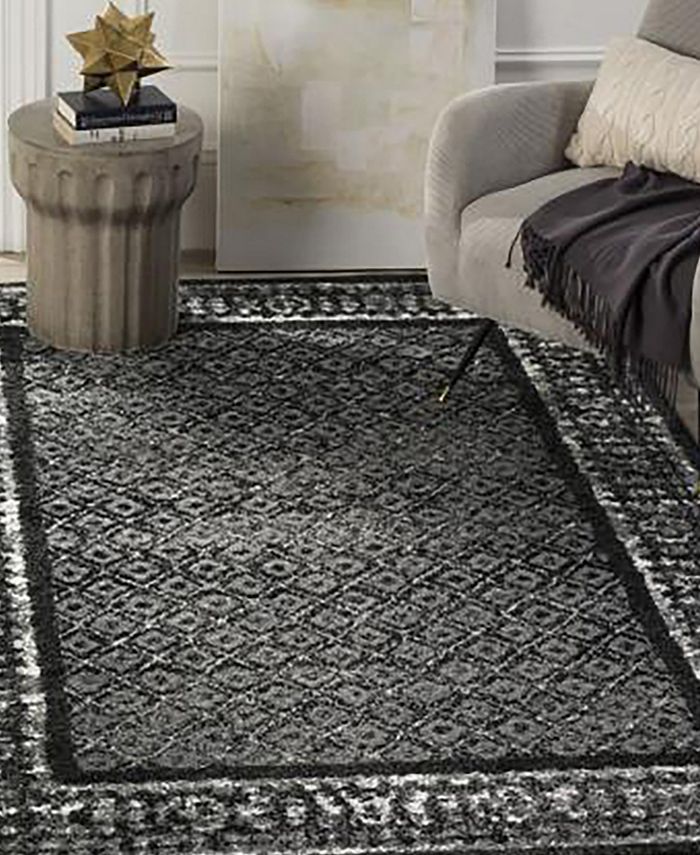 Safavieh Adirondack 110 Black and Silver 4' x 6' Area Rug - Macy's