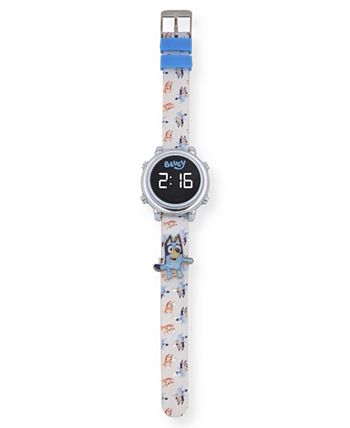 Bluey Unisex White Silicone Strap LED Touchscreen Watch - Macy's